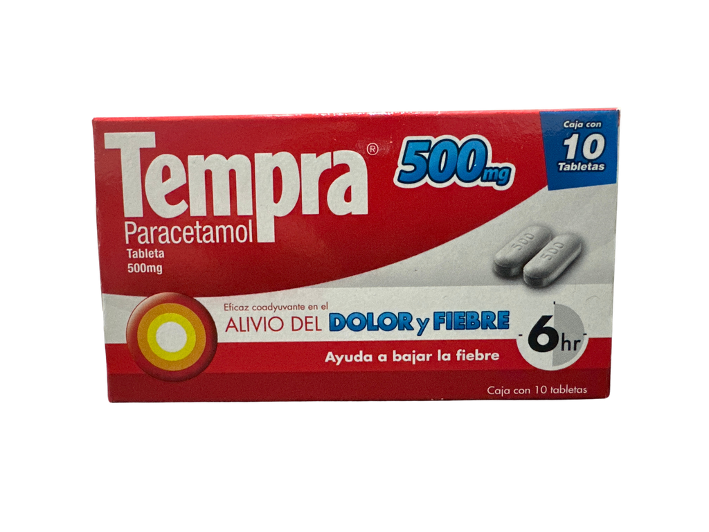 TEMPRA (PARACETAMOL) TAB 500MG C/10 | MEDIPROSOLUCIONES